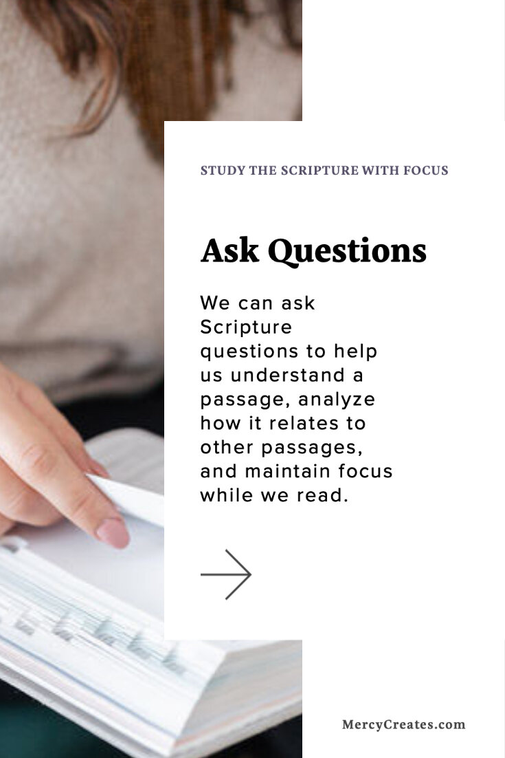 Studying the Scripture with Focus - mercycreates.com