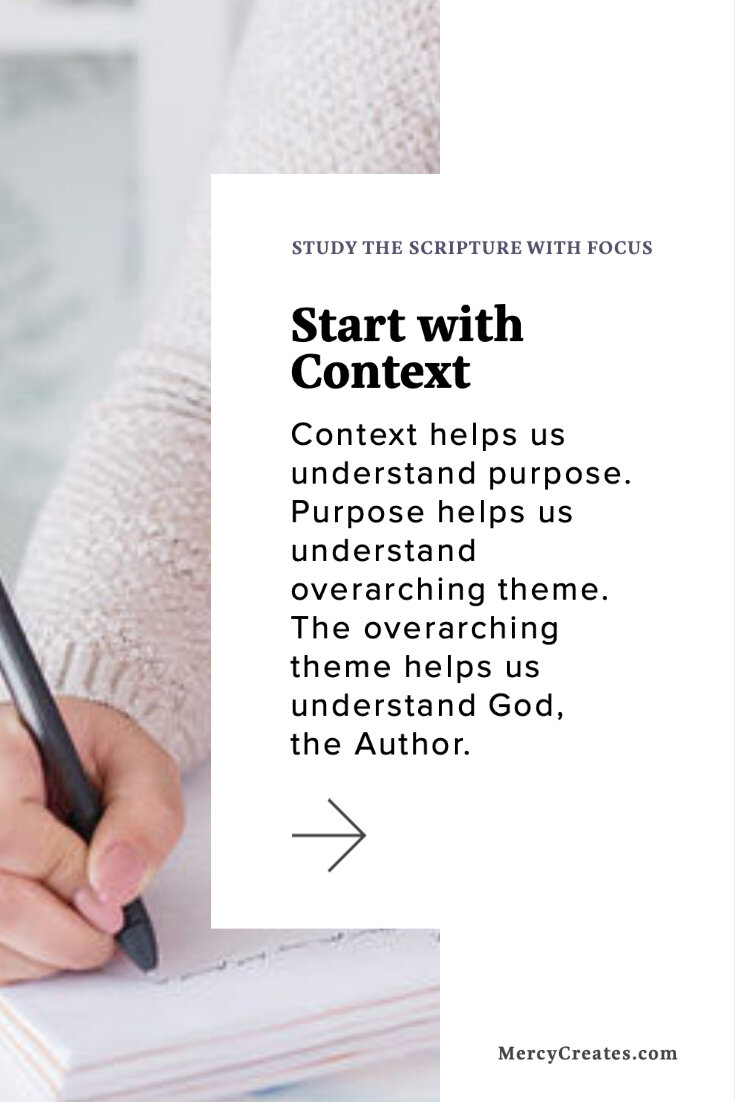 Studying the Scripture with Focus - mercycreates.com
