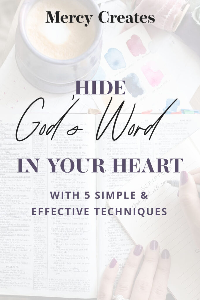 5 Simple Techniques to Memorize Bible Verses - mercycreates.com